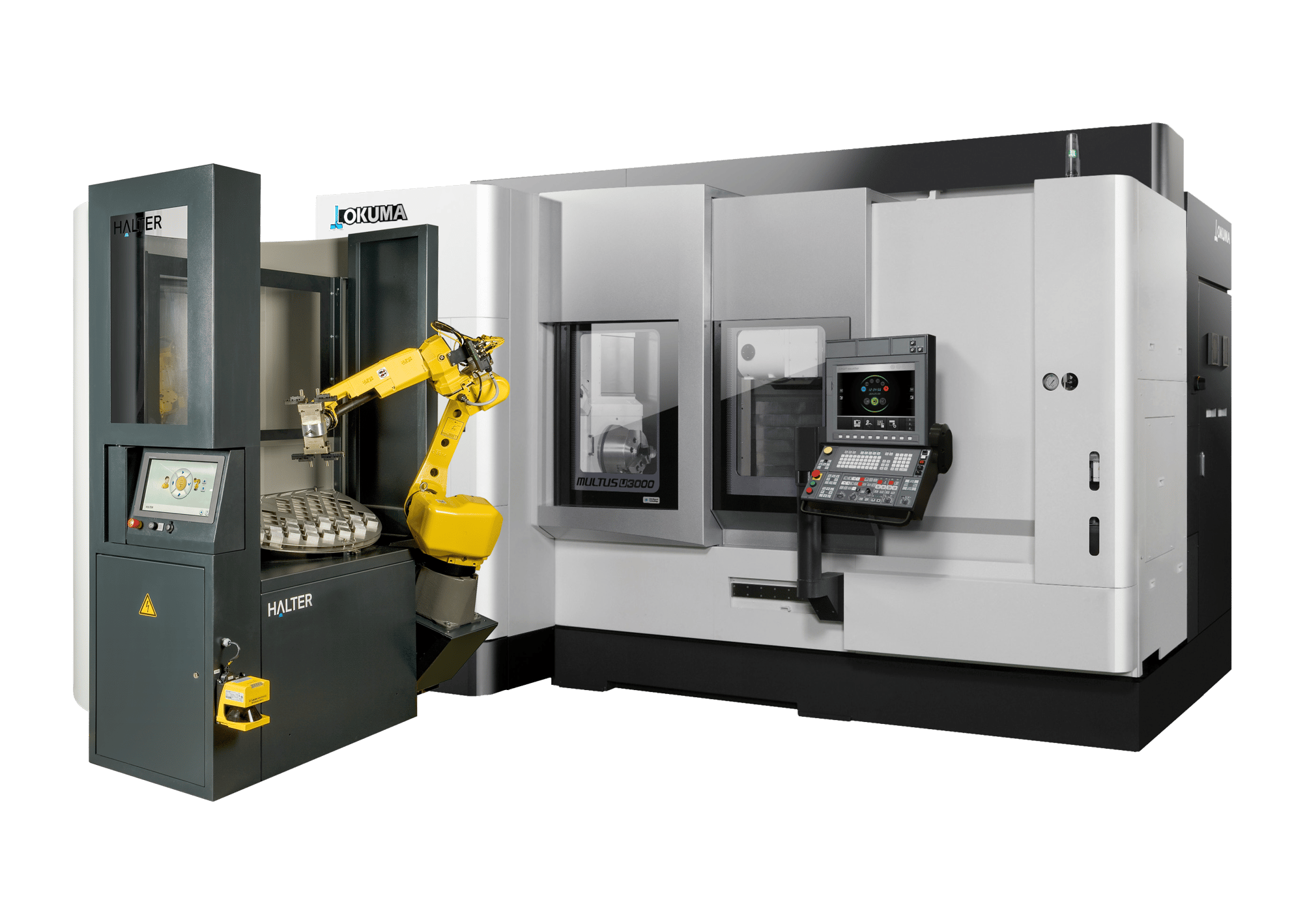 Okuma CNC machine automated with HALTER LoadAssistant