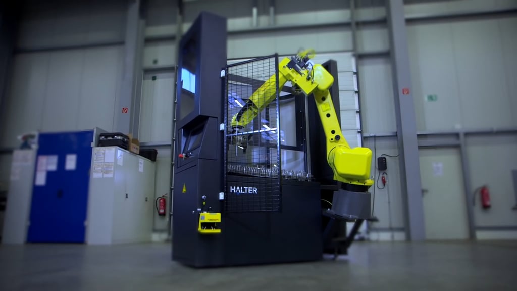Cnc Machine Tending Robot Halter Cnc Automation